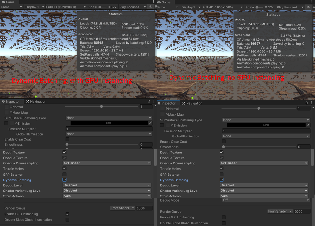 GPU Instancing doesnt seem to improve Performance - Unity Engine - Unity Discussions