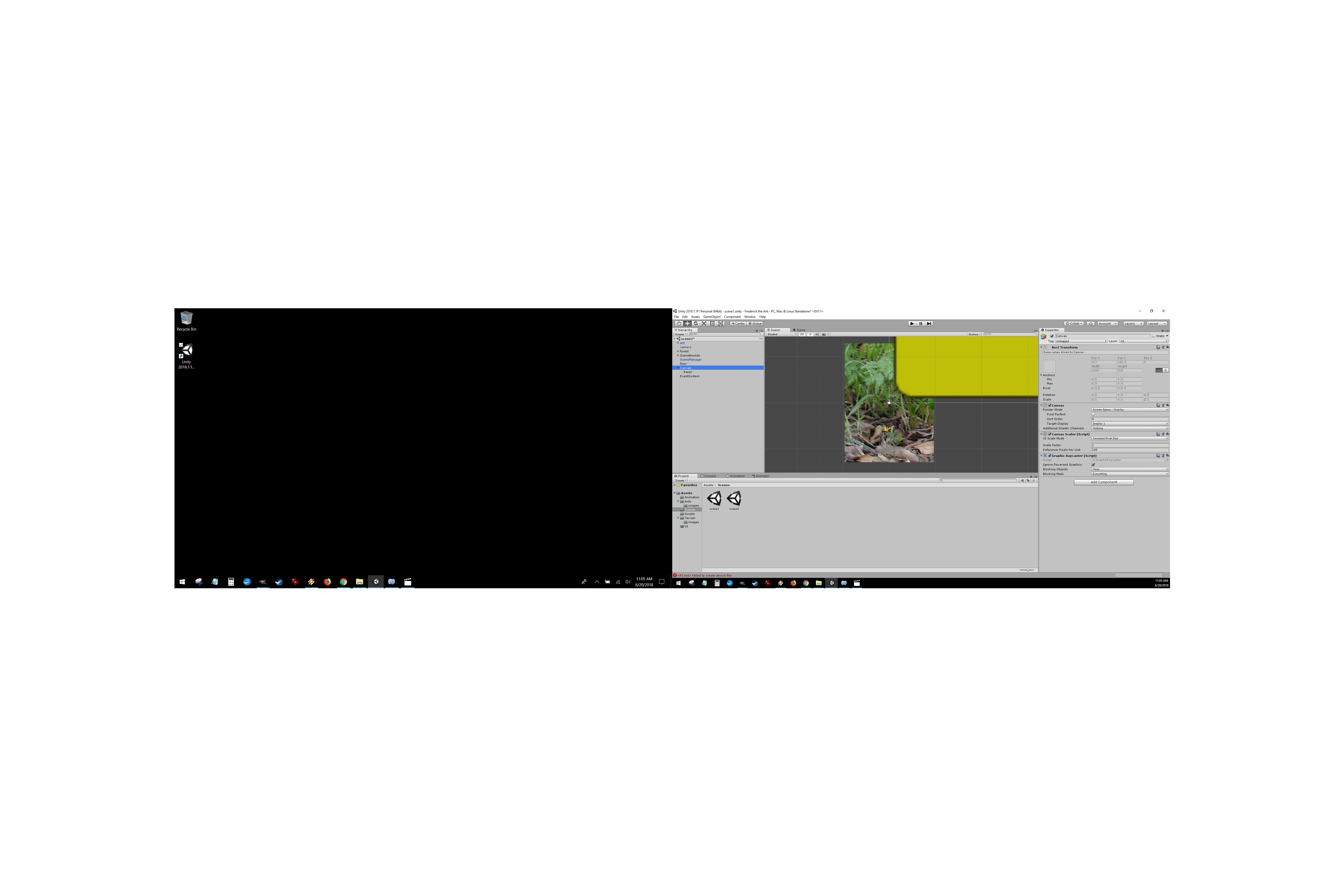 Canvas blocks quarter of Scene - Unity Engine - Unity Discussions