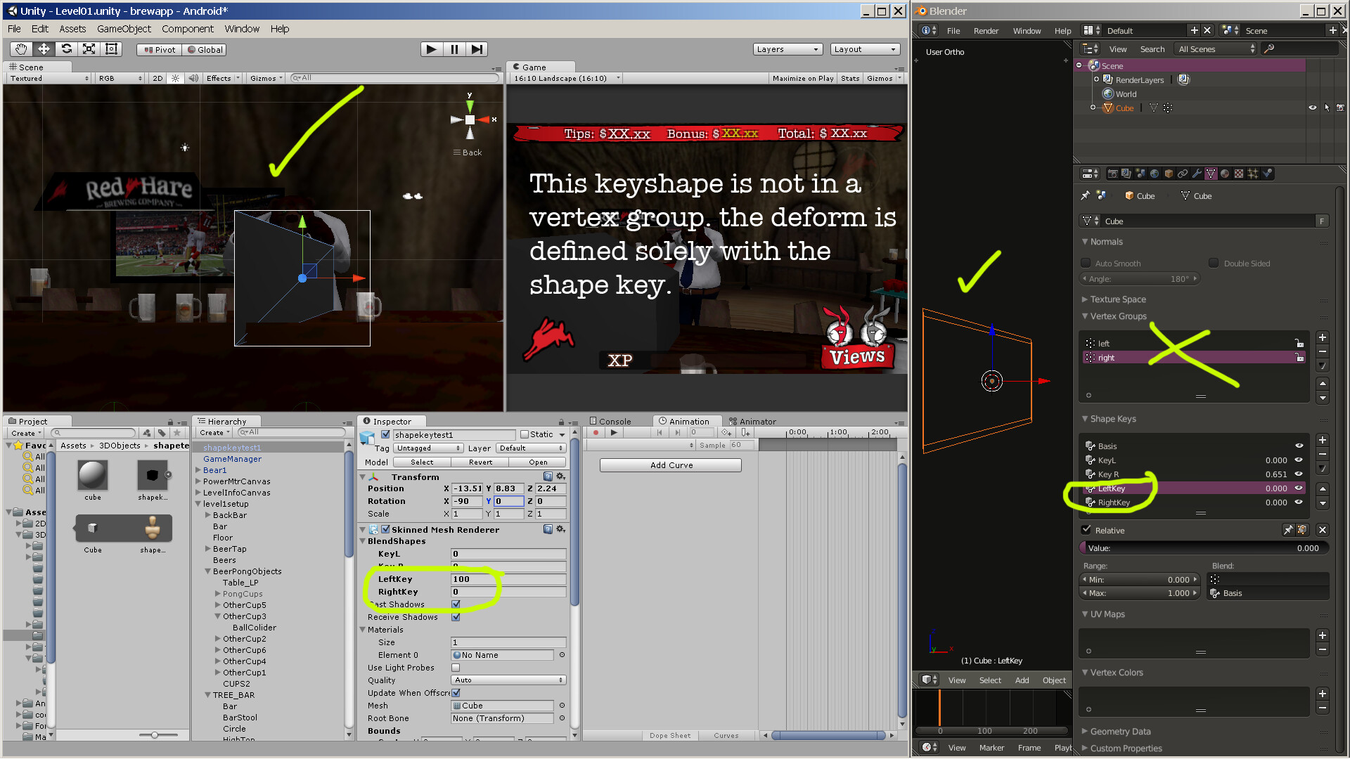 humanoid rig with driven shape keys on the face - Unity Engine - Unity Discussions