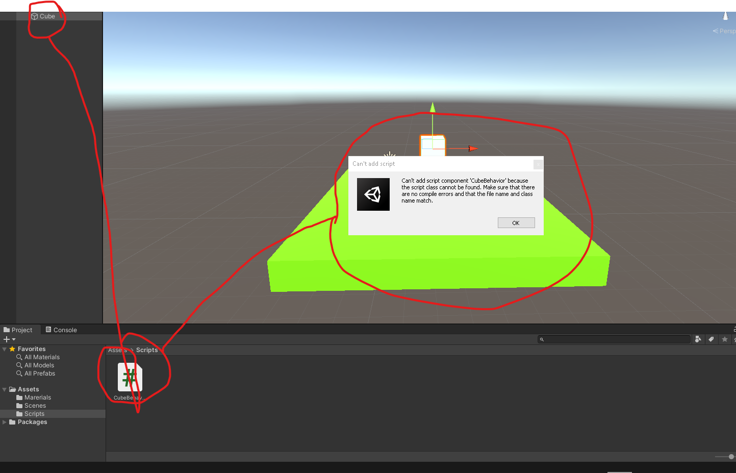 What do i do i was doing a tutorial but i got a error - Unity Engine ...