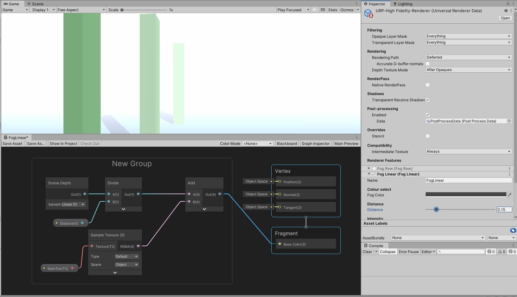 Depth Fog trouble - Unity Engine - Unity Discussions