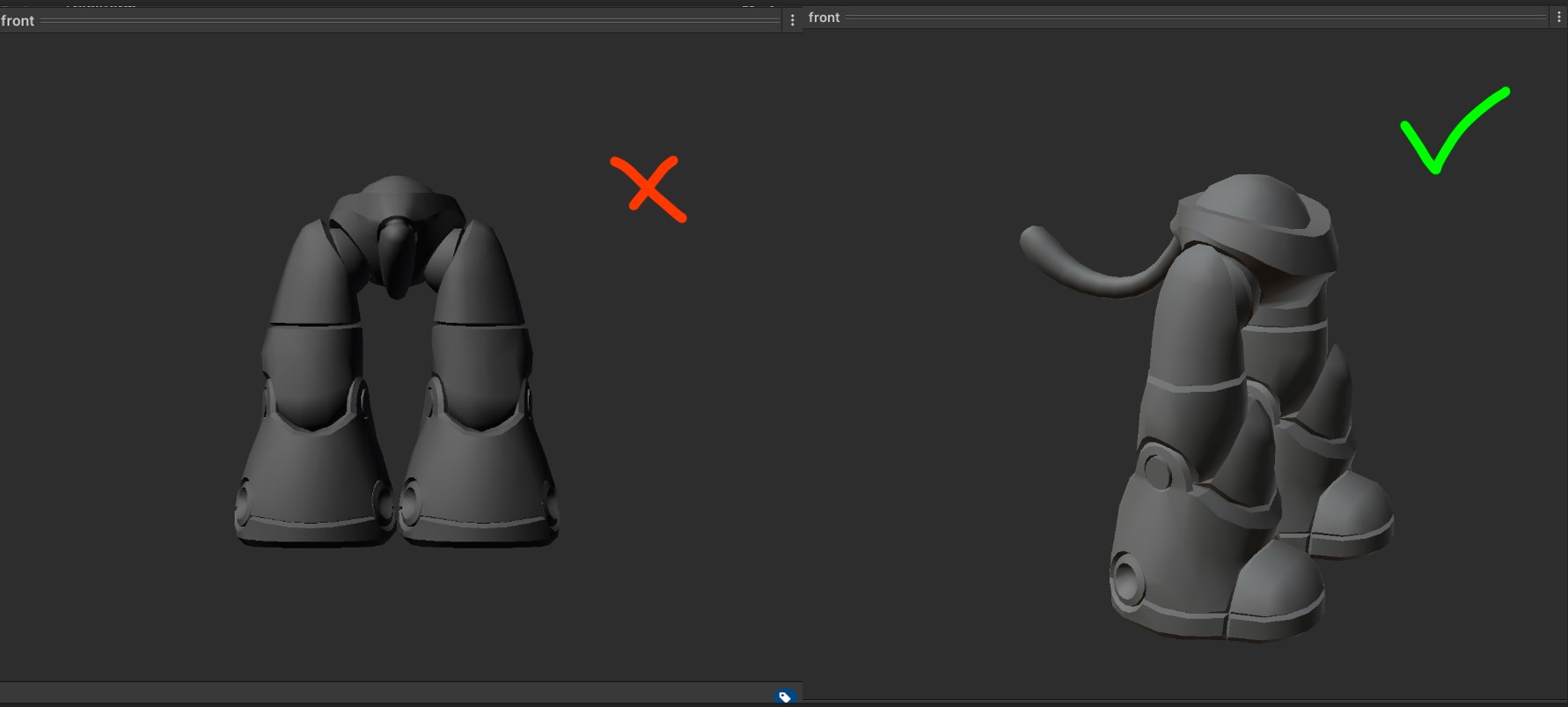 Preview window is showing model reversed/backaward - Unity Engine ...