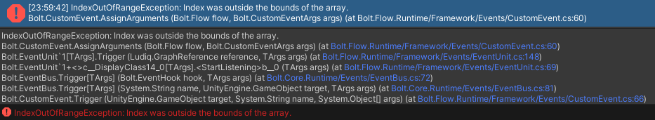 Bolt event with incorrect arguments gives ambiguous error - Unity Engine - Unity Discussions
