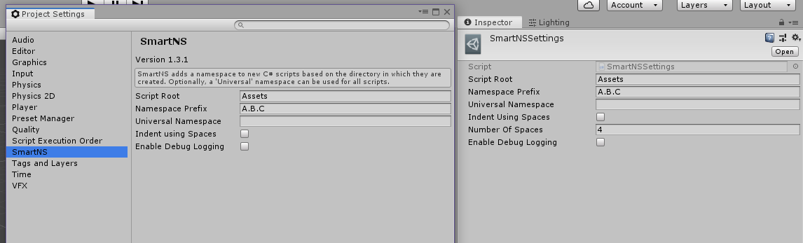 Using [settingsprovider] Values In Project Settings Window Are Saved To Asset Unity Engine