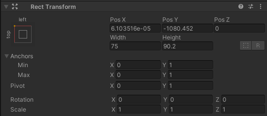 Recttransform Weirdly Auto Positions Below The Canvas Unity Engine Unity Discussions