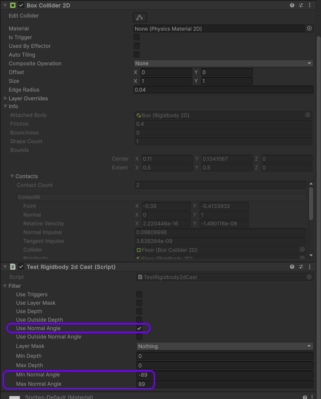 RigidBody2D.Cast result depends on rotation - Unity Engine - Unity Discussions