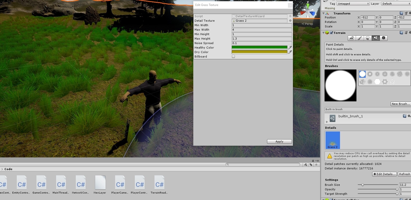How do I get my grass texture to appear closer - Unity Engine - Unity Discussions