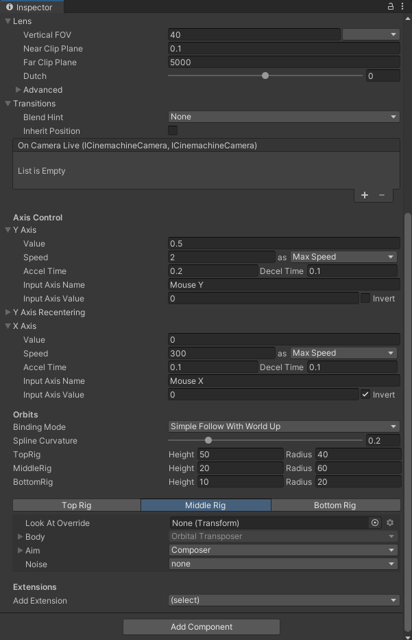 How To Set Freelook Camera Behind The Player In Unity While Still Being Able To Rotate Camera