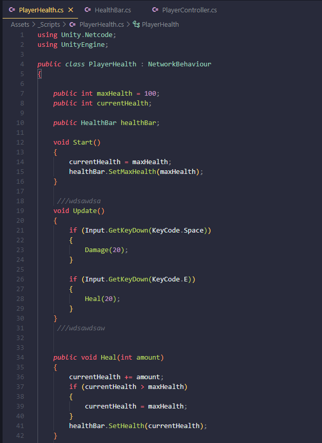 Just need help to make my shit not sync but still work for multiplayer with health slider ...