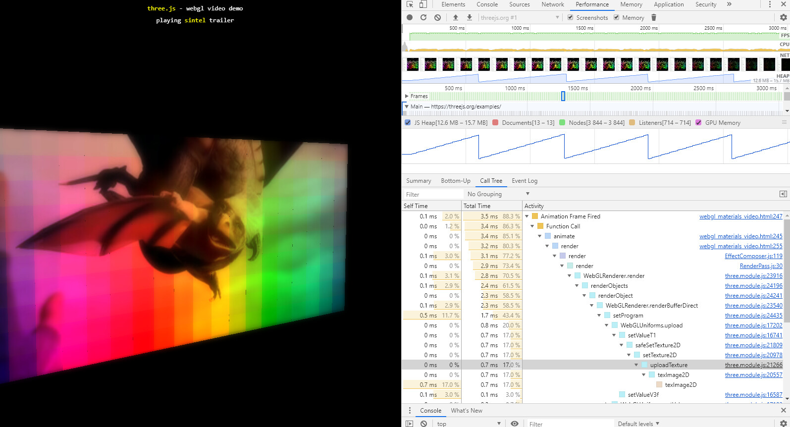 Video player render to texture performance issue in WebGL on Chrome - Unity Engine - Unity ...