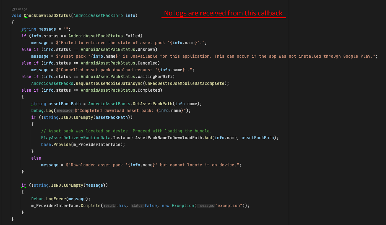 PAD Unity 2021.3 not created src/main/assets/ automatically for custom asset bundle - Unity ...