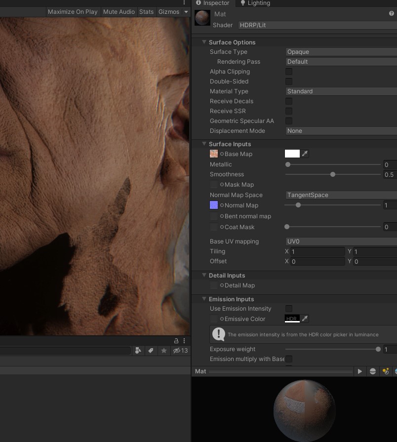 set normal map texture to HDRP/Lit Material - Questions & Answers - Unity Discussions
