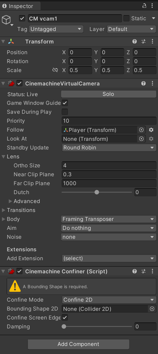 Confiner and boundaries change on scene change - Unity Engine - Unity Discussions