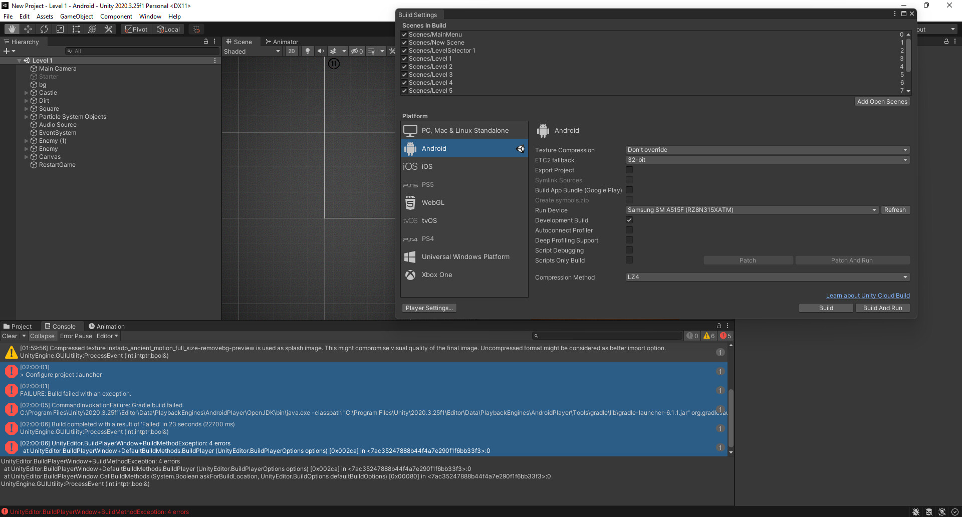 Gradle Building Errors on Android - Unity Engine - Unity Discussions