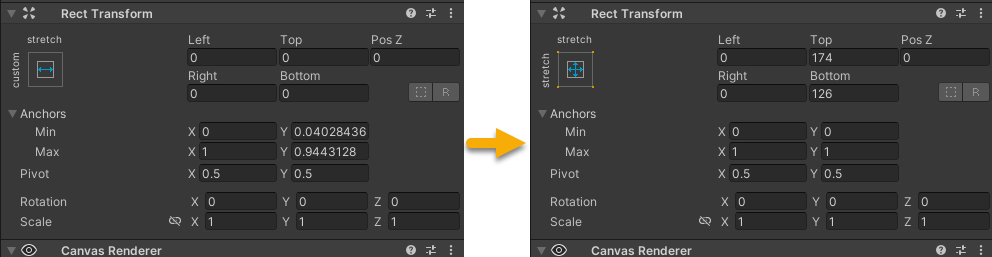 How to calculate RectTransform Top and Bottom values after anchor changes - Unity Engine - Unity ...