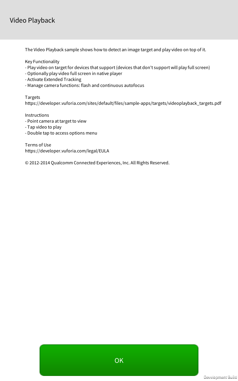 How to remove vuforia playback application introduction page - Unity Engine - Unity Discussions
