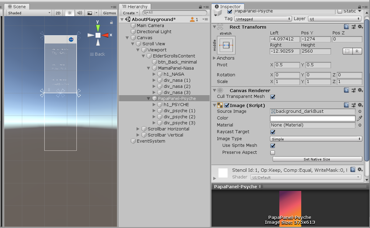 Why is everything in my Scroll View Viewport transparent? - Questions ...