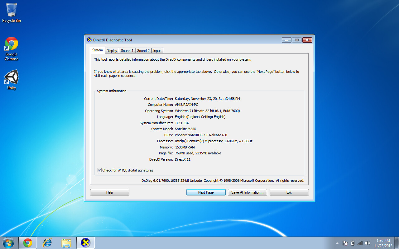 Unity on Intel 82852/82855 GM/GME Graphics Controller - Unity Engine - Unity Discussions