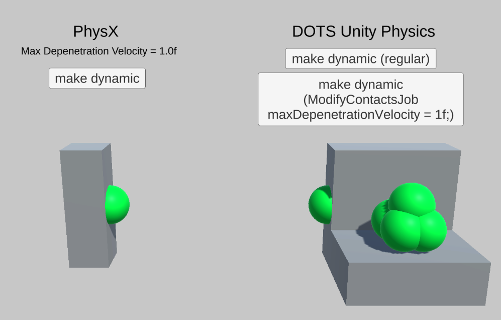 How To Slow Down Depenetration Of Overlapping Colliders Unity Engine Unity Discussions