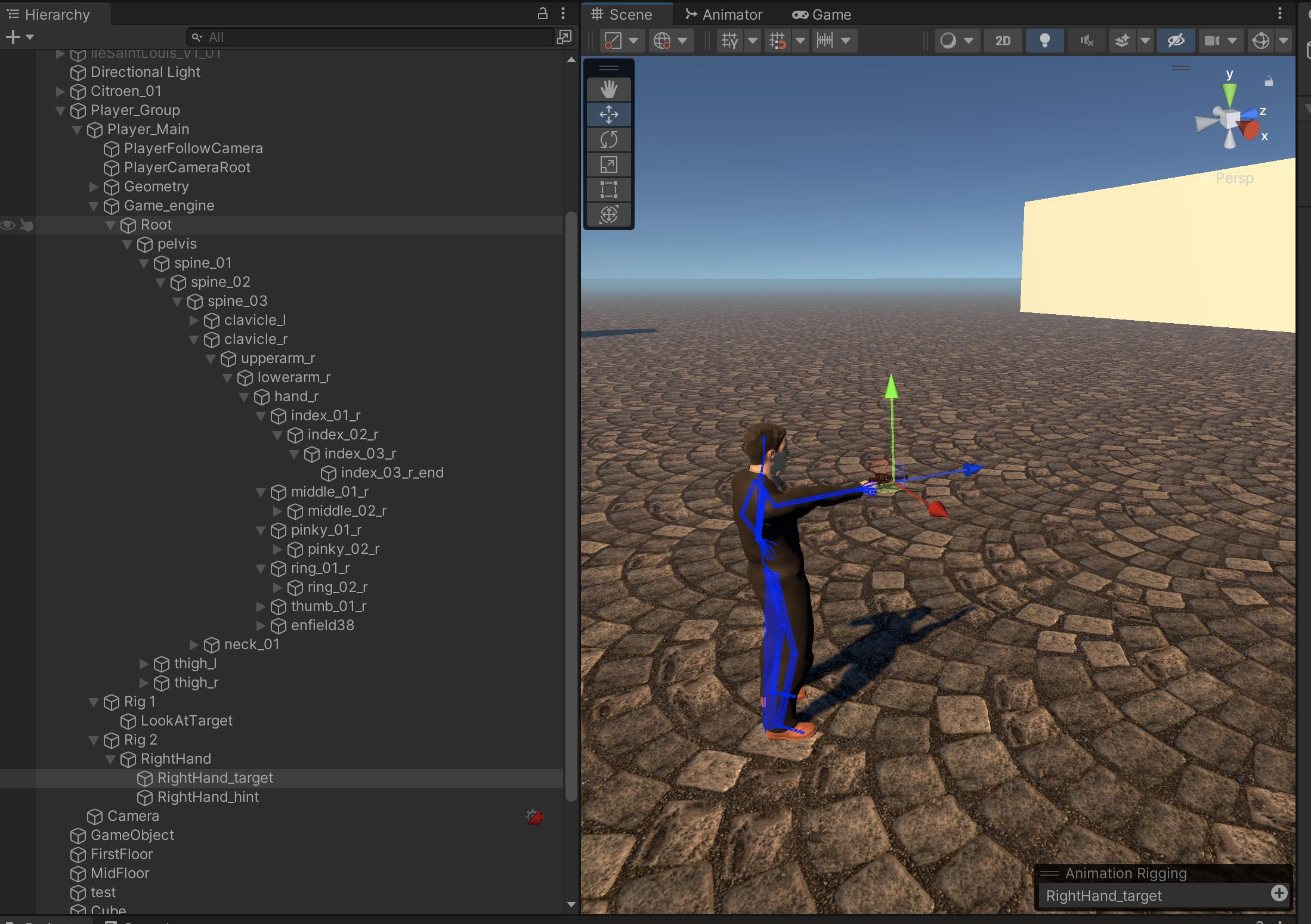FIXED- Unity Rigging IK target is offset from bone. - Questions ... FIXED- Unity Rigging IK target is offset from bone. - Questions ...