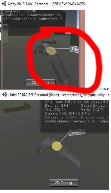 2018.3.0b1 and SteamVR (issues?) - Unity Engine - Unity Discussions