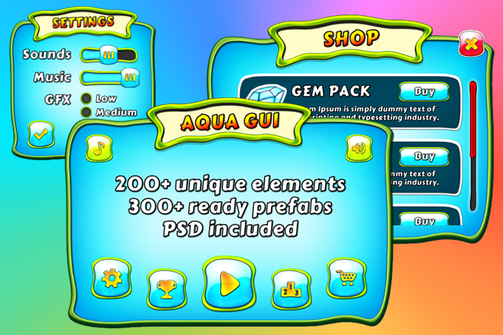 [RELEASED | NEW] Mobile Aqua GUI - Community Showcases - Unity Discussions