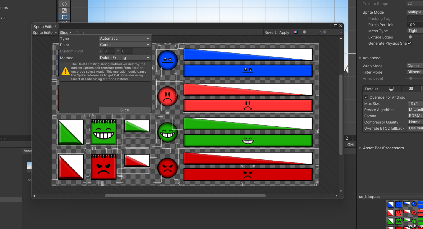 Sprite Editor Does Not Cut Correctly My Unity 2d Atlas Questions And Answers Unity Discussions