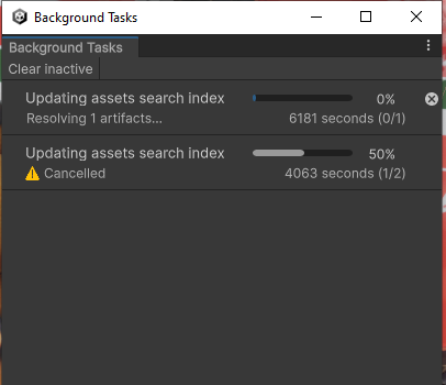 Updating assets search Index - Unity Engine - Unity Discussions