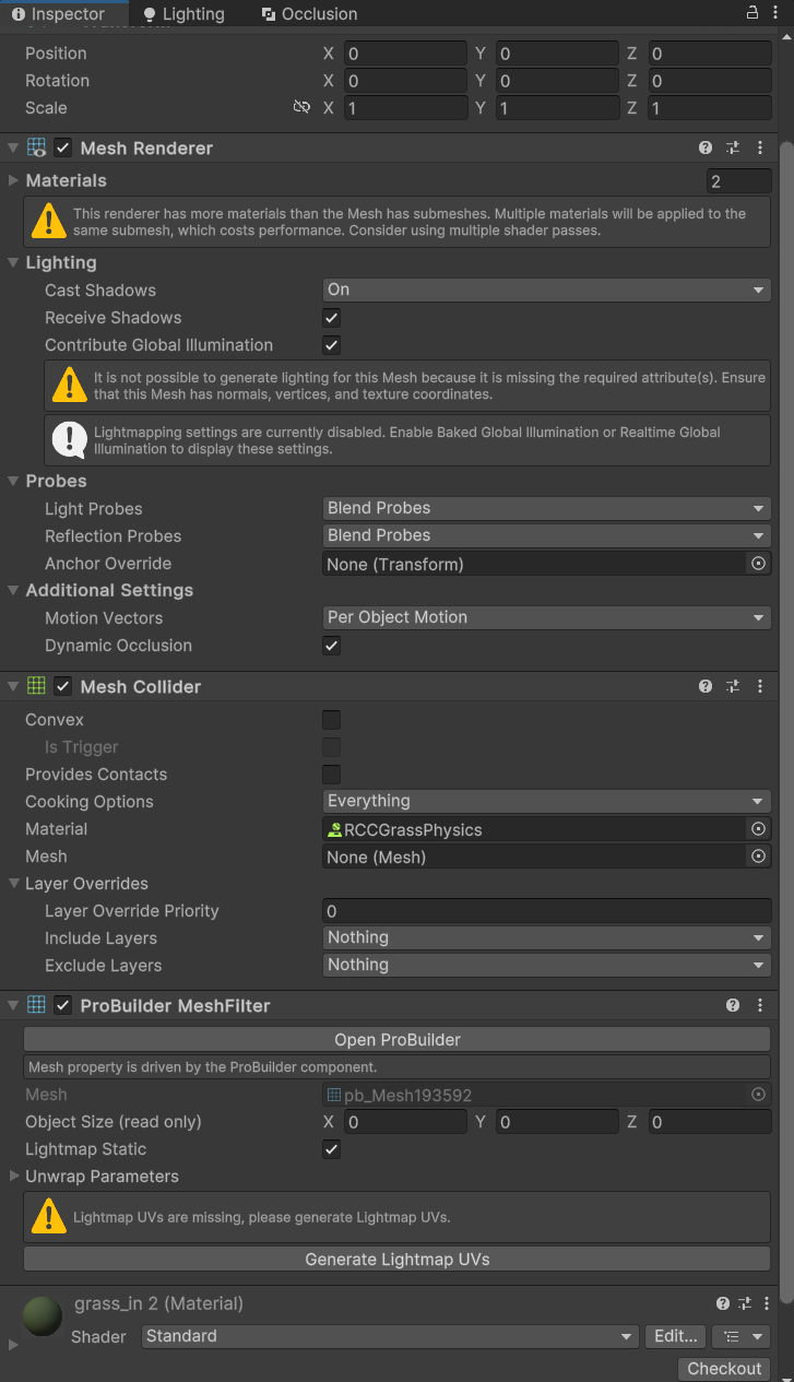 Object That Is With The Probuilder Meshfilter Is Not Appearing Unity Engine Unity Discussions