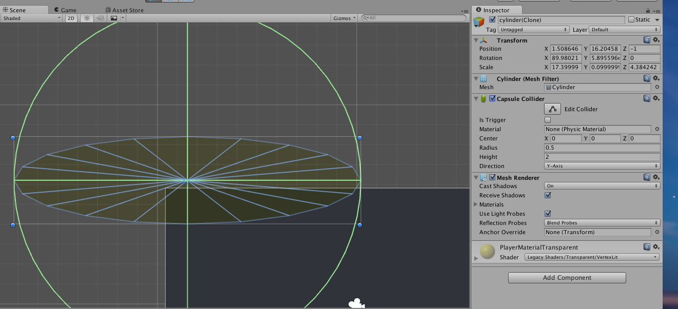 Getting the radius of a cylinder - Questions & Answers - Unity Discussions