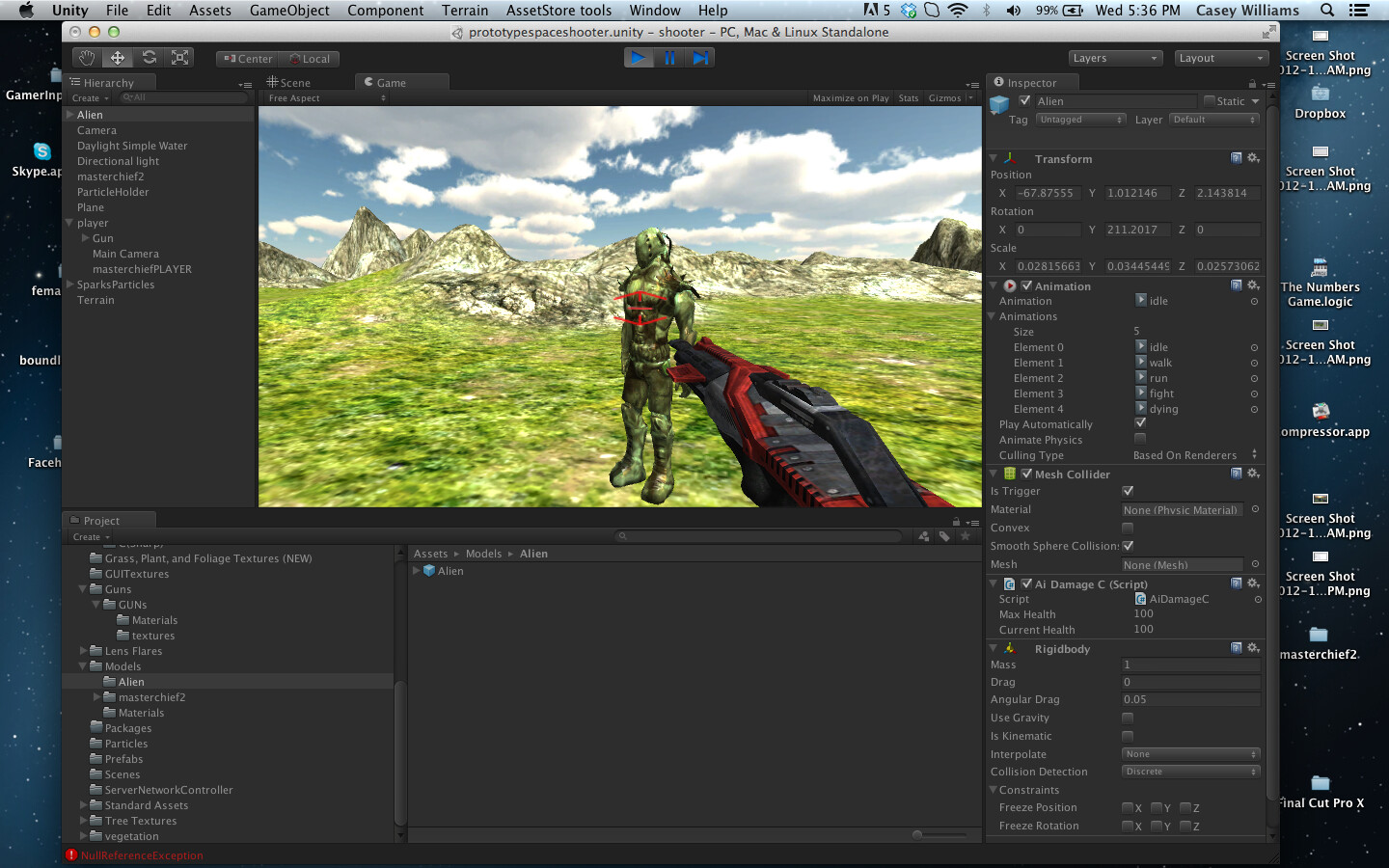 Raycast shooting isn't doing damage C# - Unity Engine - Unity Discussions