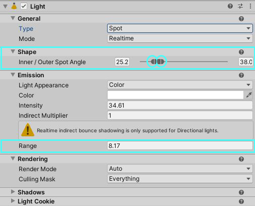 How to scale spotlight cone? - Questions & Answers - Unity Discussions
