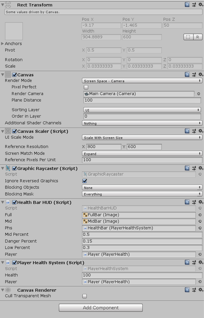 Health bar UI not working after building. - Unity Engine - Unity ...