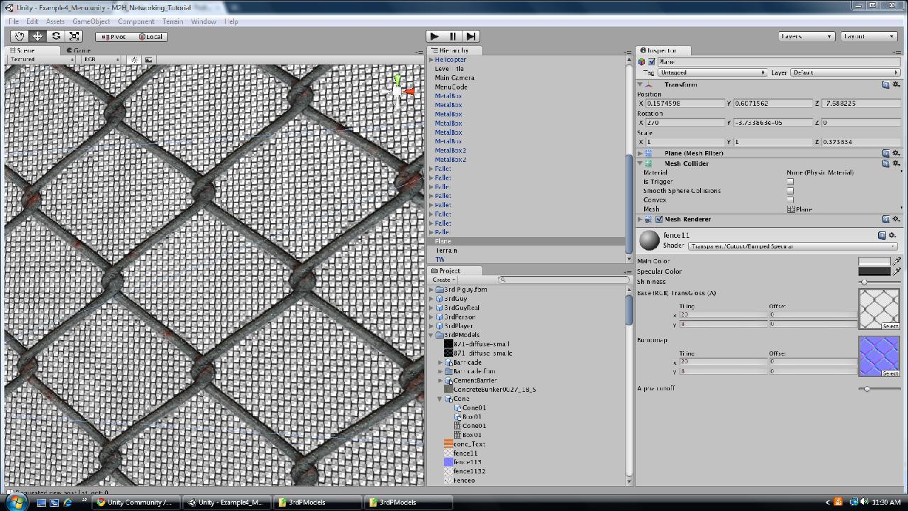 How Do I Make a Chain Link Fence in Unity? (Solved) - Unity Engine - Unity Discussions