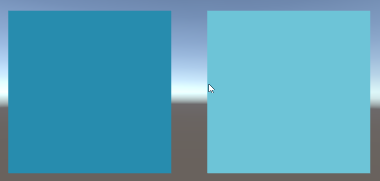 Linear Color Space Same Color Supplied Once As Vertex Color Once As A Shader Property