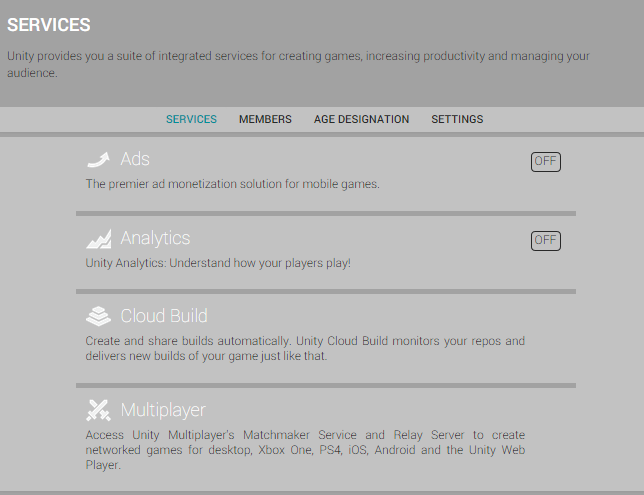[Closed] "In-app purchasing" option is not displayed into "Services" - Unity Services - Unity ...
