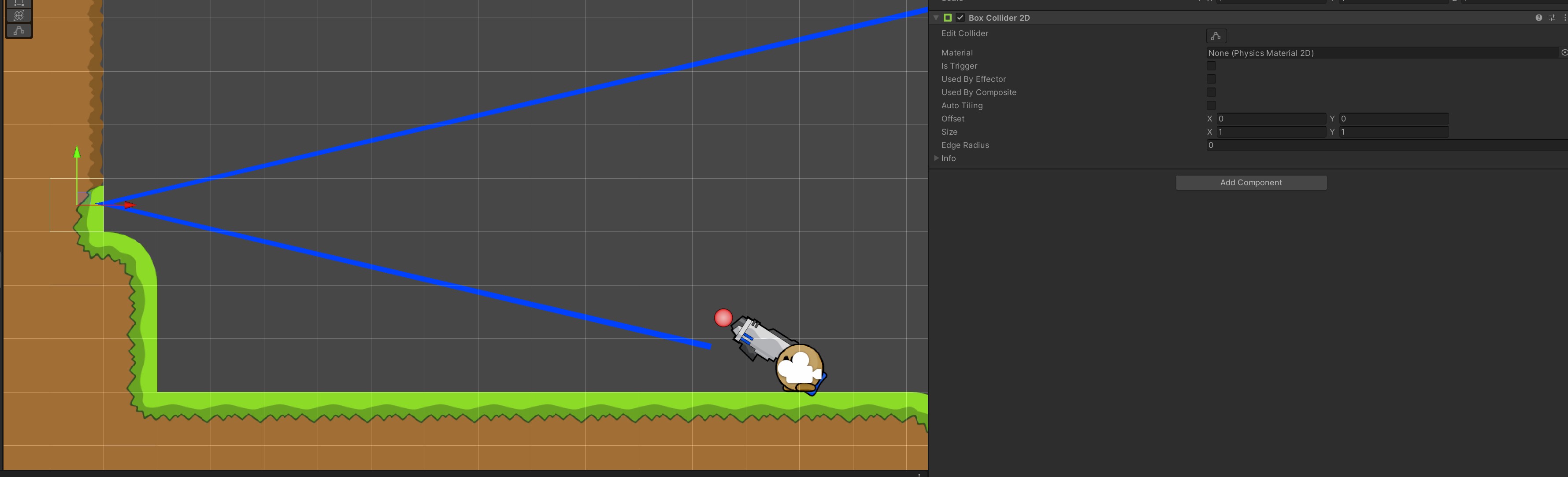 LaserBeam Reflection (RaycastHit2D)was not working like expected and didnt reflect correctly ...