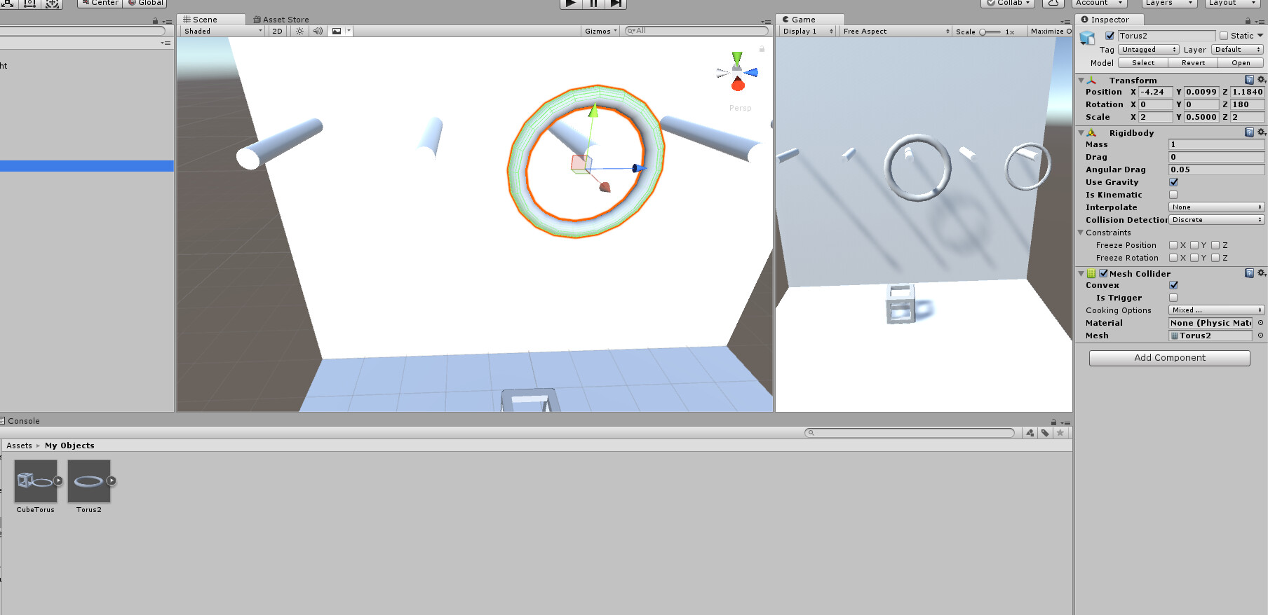 How To Use Torus Nested With A Cylinder Unity Engine Unity Discussions 1327