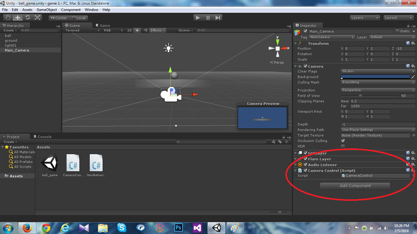 Setting the camera to a game object - Unity Engine - Unity Discussions
