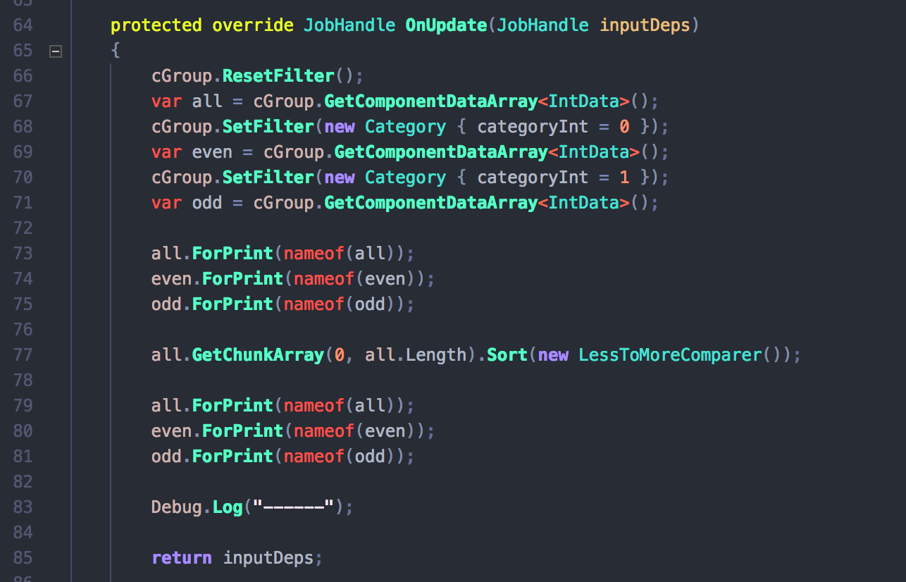 Sorting NativeArray failed when entities of them contains different ISharedComponentData - Unity ...