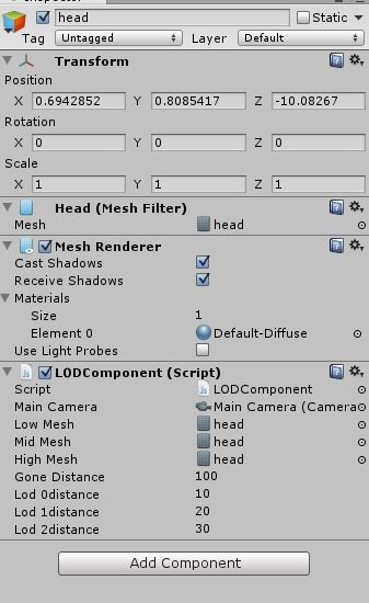 Simple LOD script problem (switching mesh at runtime) - Questions ...