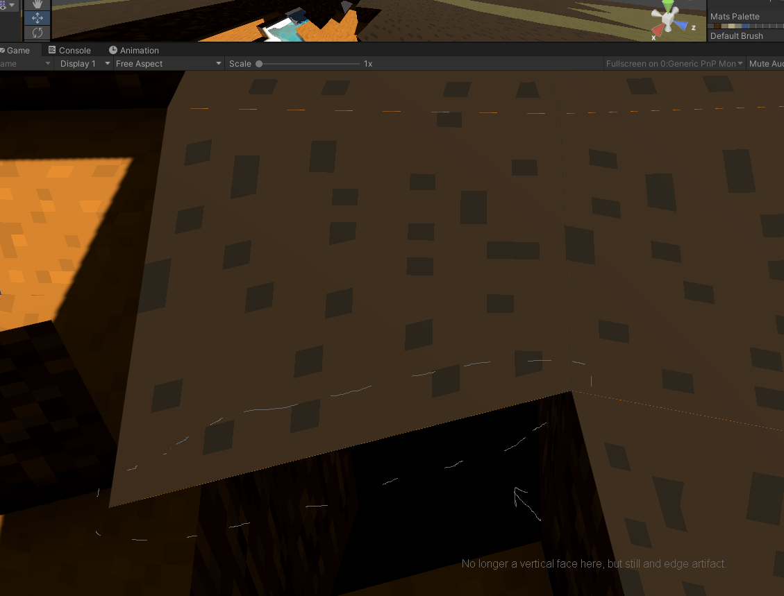 Procedural mesh - artifacts in game, but not in scene view - Unity ...