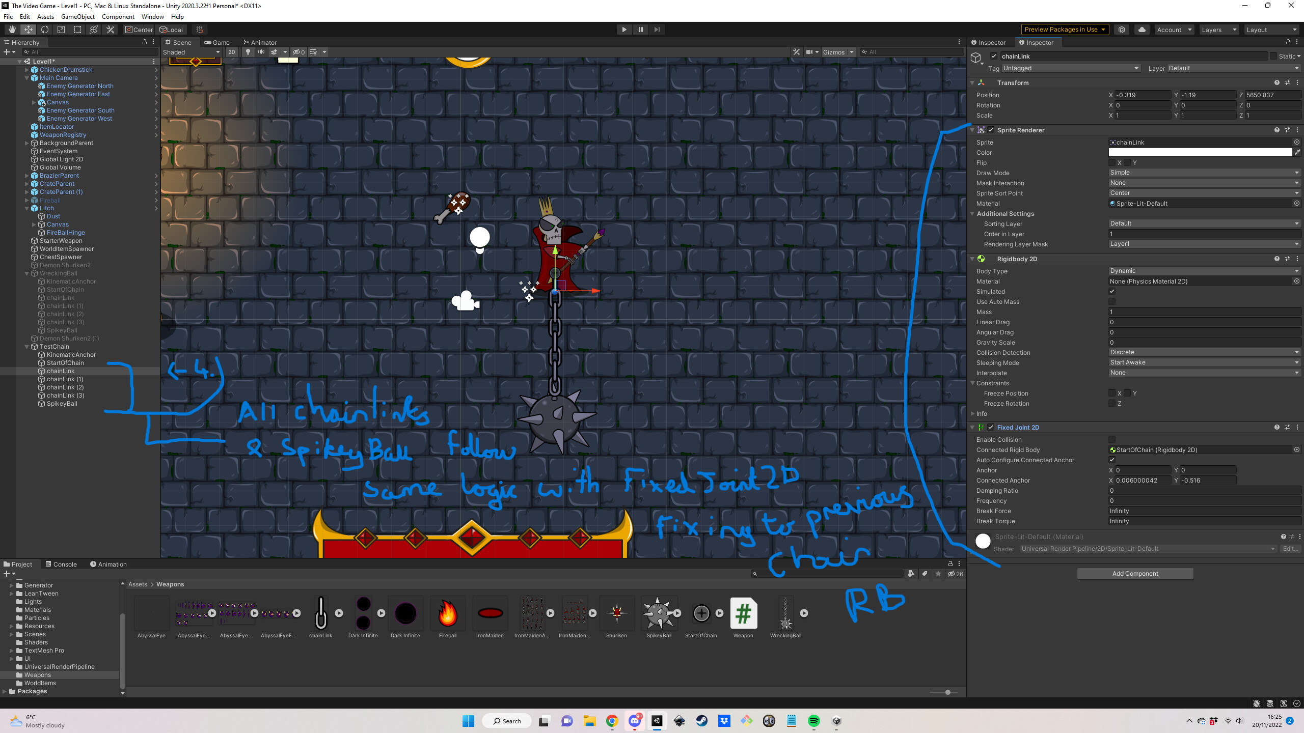 Moving the pivot of a sprite being used by a DistanceJoint2D - Unity Engine - Unity Discussions