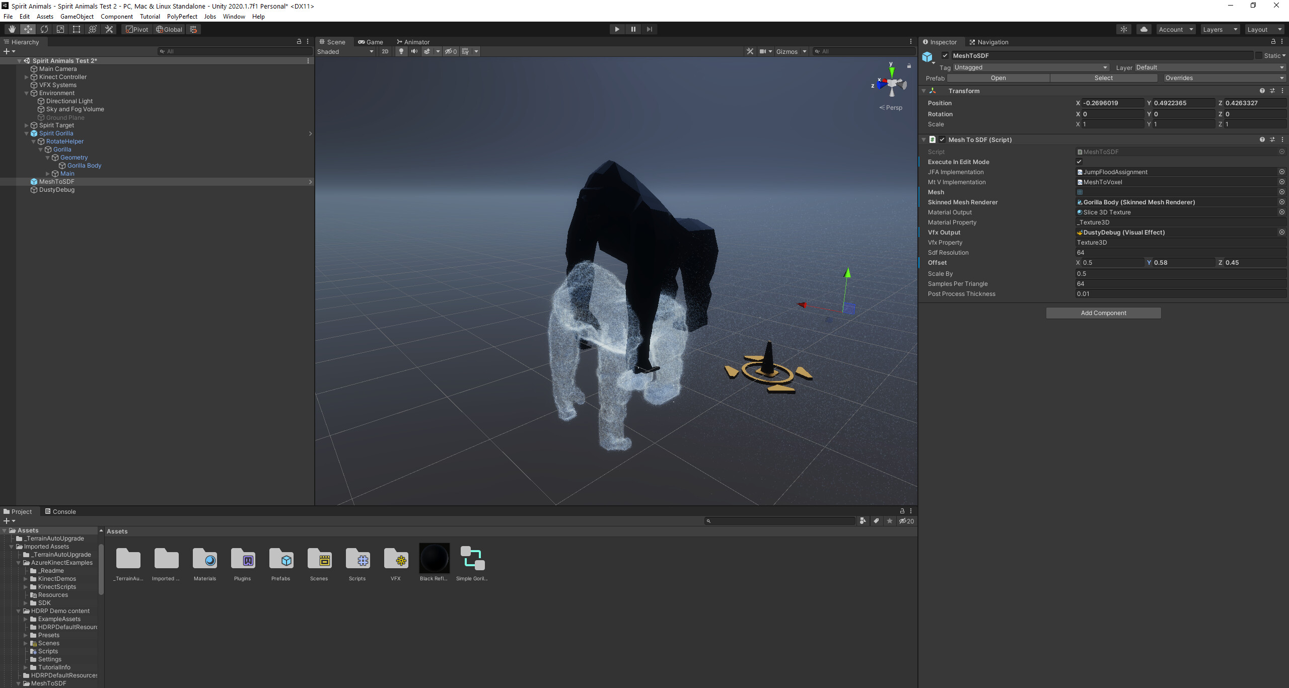 Questions about VFX Graph / Conform to Signed Distance Field block ...