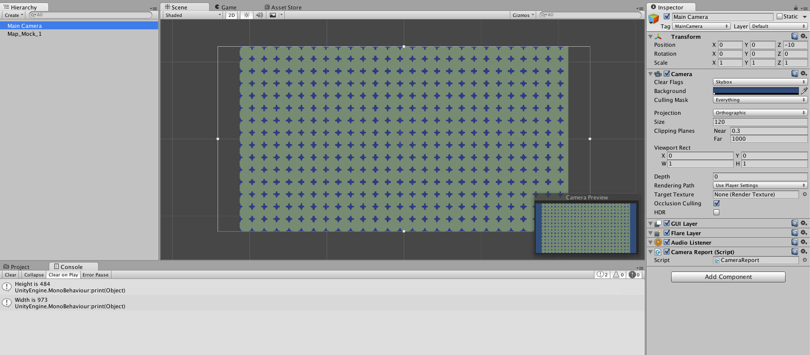 Complete Newbie: My orthographic camera doesn't match my project's ...