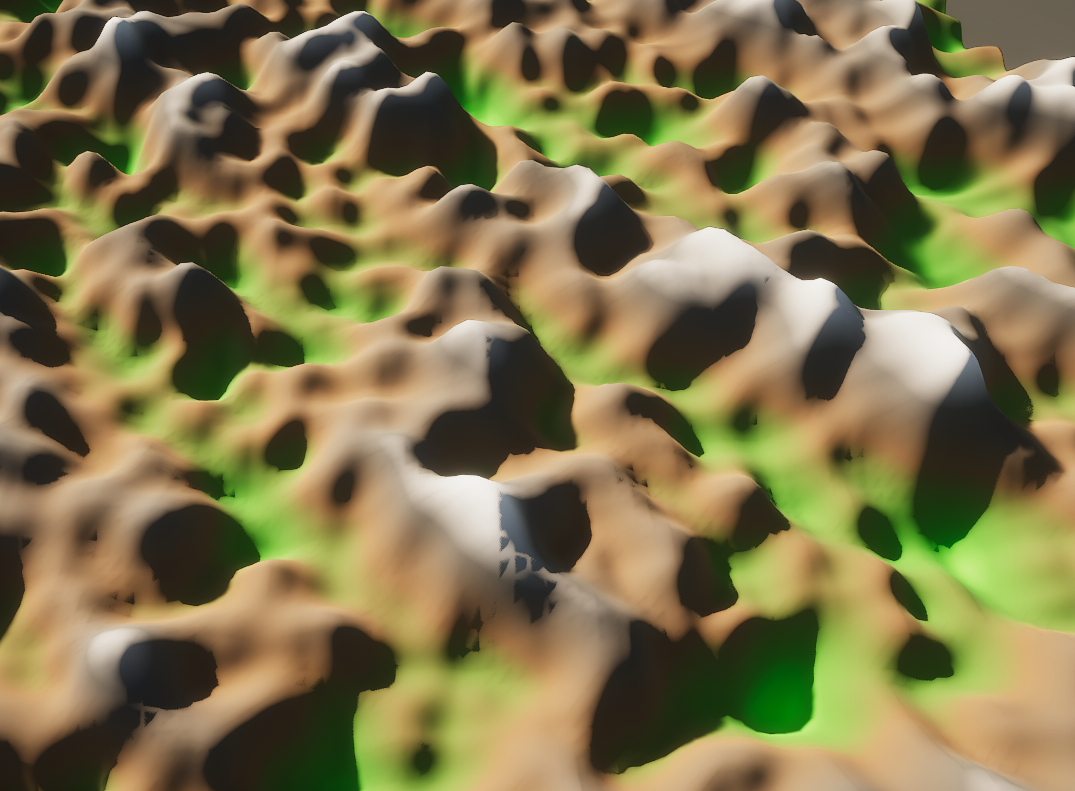 Weird Artifacts When Generating Heightmap For A Terrain With Noise In A Shader Unity Engine