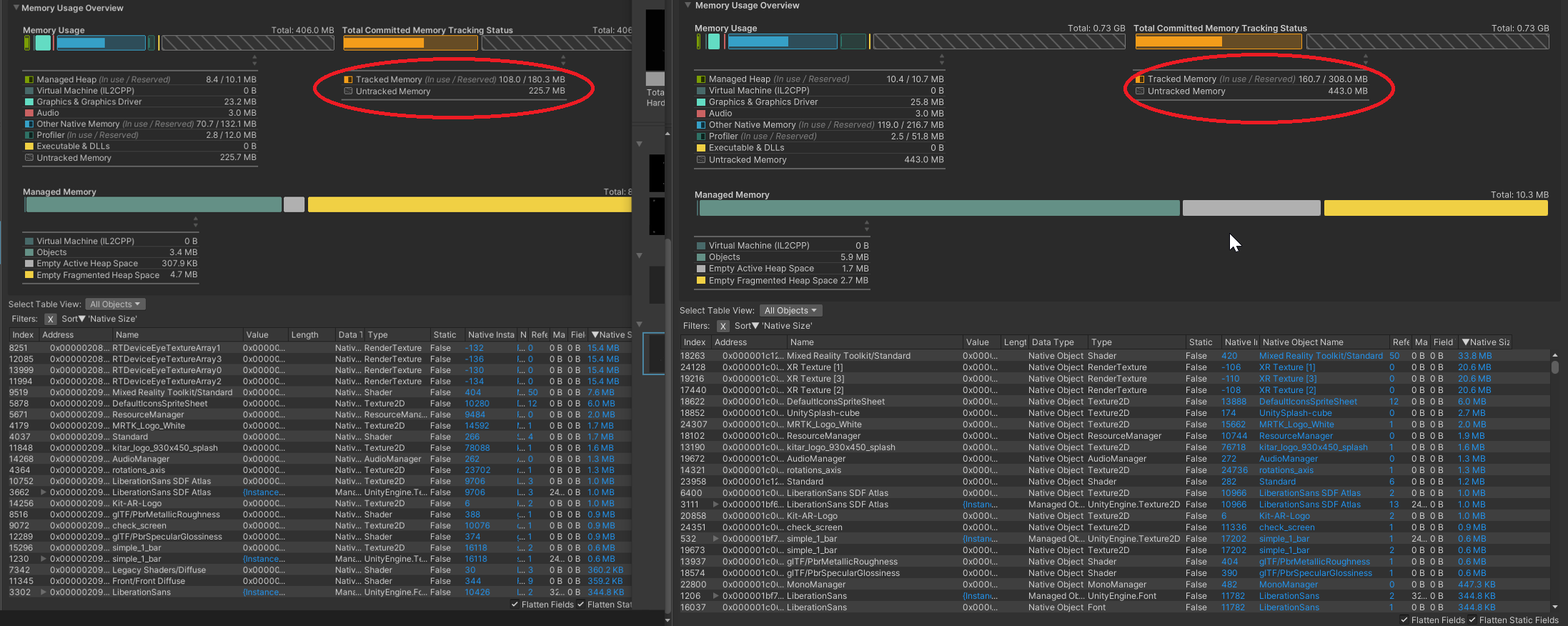 Update from Unity2019LTS to Unity2021LTS greatly increased memory consumption - Unity Engine ...