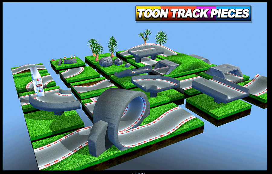 Toon Track Pieces speedway kit - Community Showcases - Unity Discussions