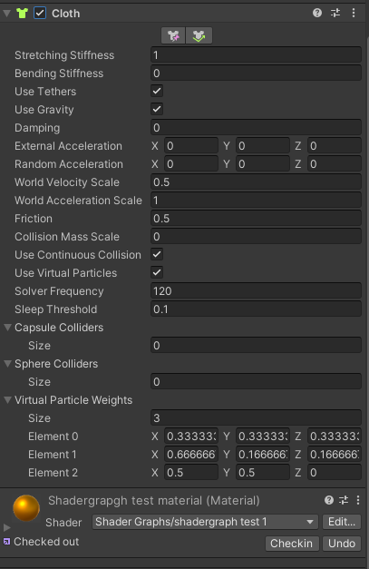 Cloth component overrides shadergraph vertex deformation? Any way to do ...