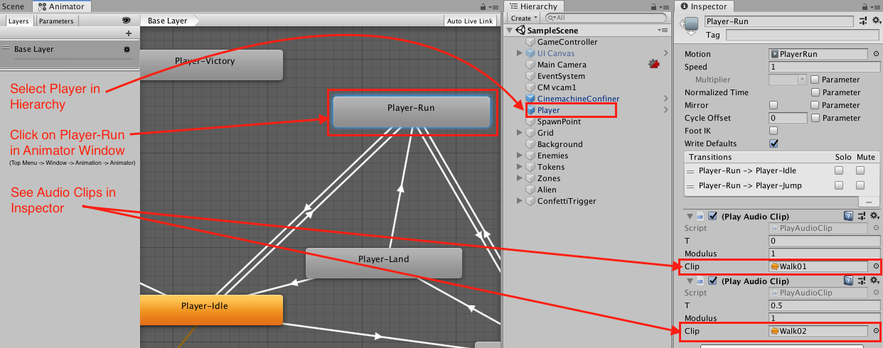 Platformer Microgame Walk Audio Unity Engine Unity Discussions 